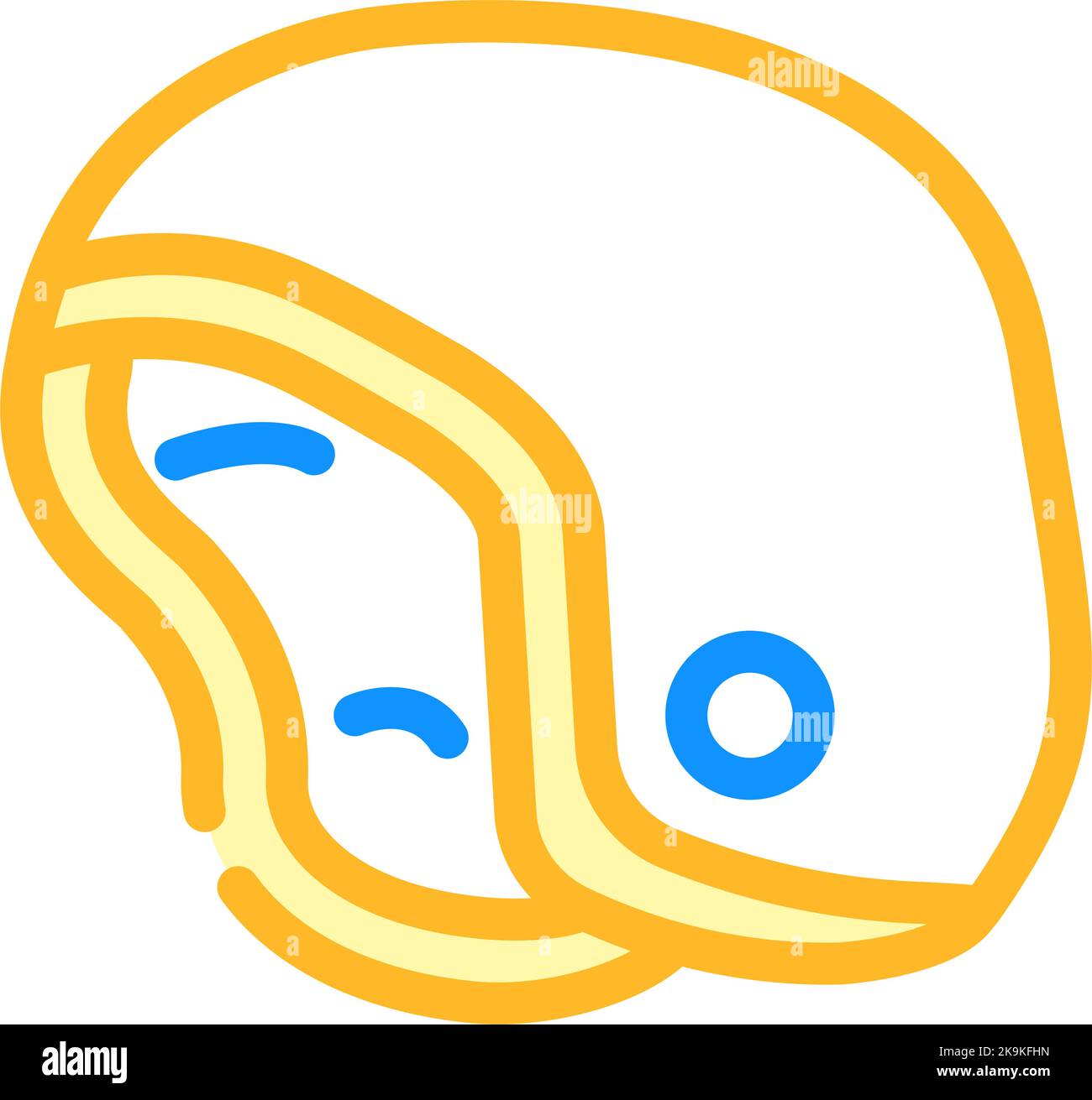 open face helmet motorcycle color icon vector illustration Stock Vector ...