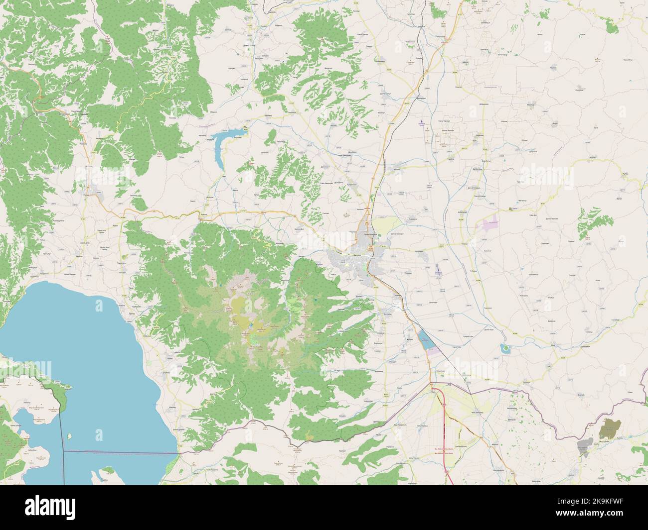 Bitola, municipality of Macedonia. Open Street Map Stock Photo - Alamy