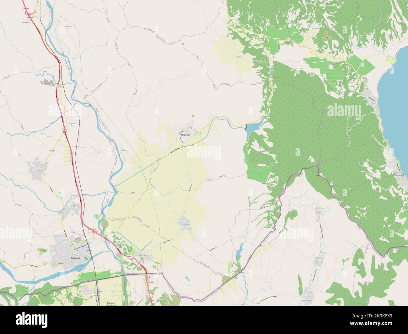 Map of bogdanci hi-res stock photography and images - Alamy