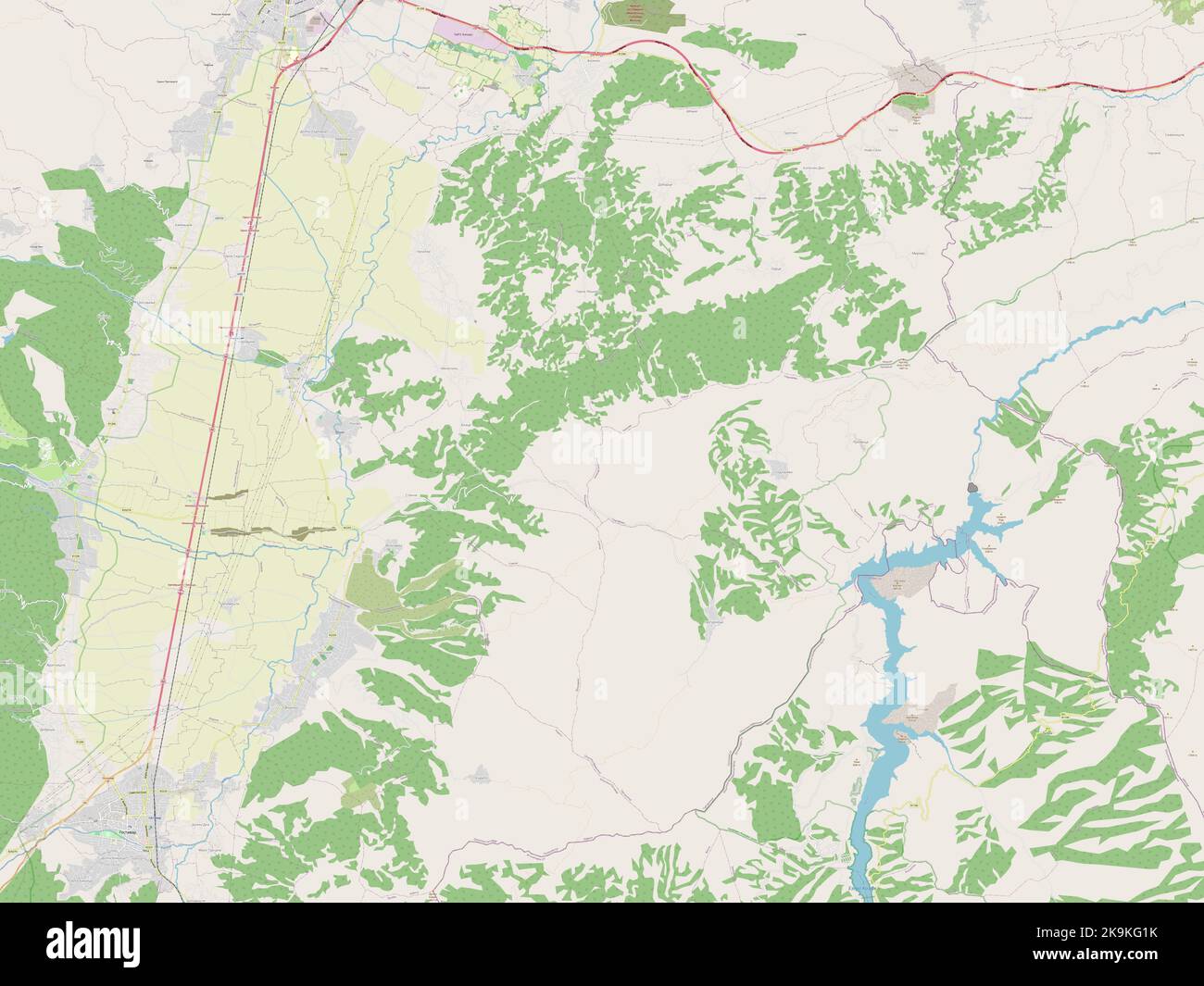 Brvenica, municipality of Macedonia. Open Street Map Stock Photo - Alamy