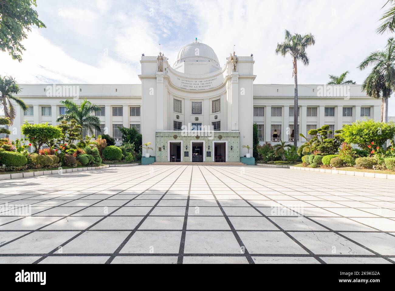 Facade of the Cebu Provincial Capitol built in 1937 in Cebu City ...