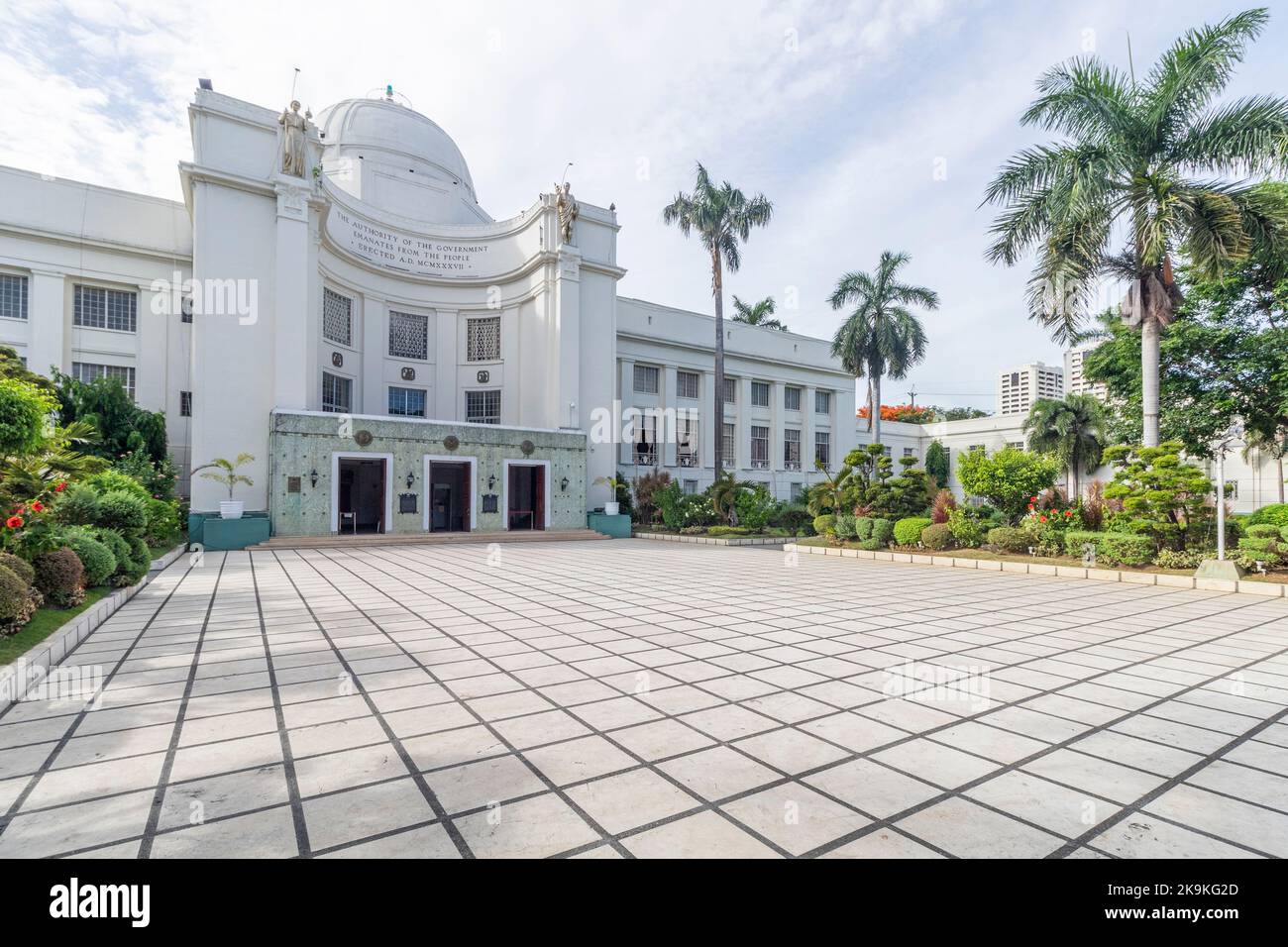 Facade of the Cebu Provincial Capitol built in 1937 in Cebu City ...
