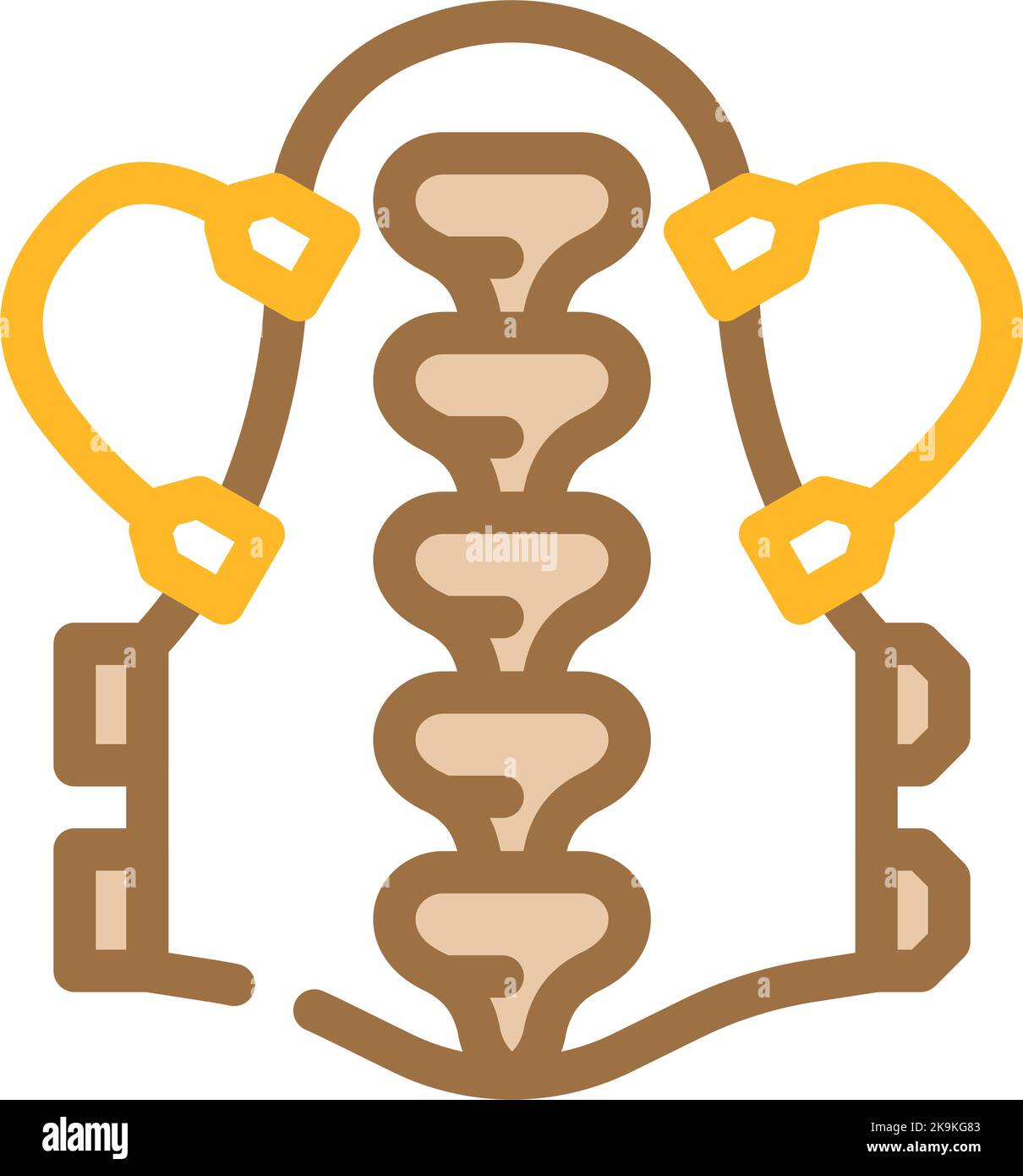 back protection motorcycle color icon vector illustration Stock Vector ...