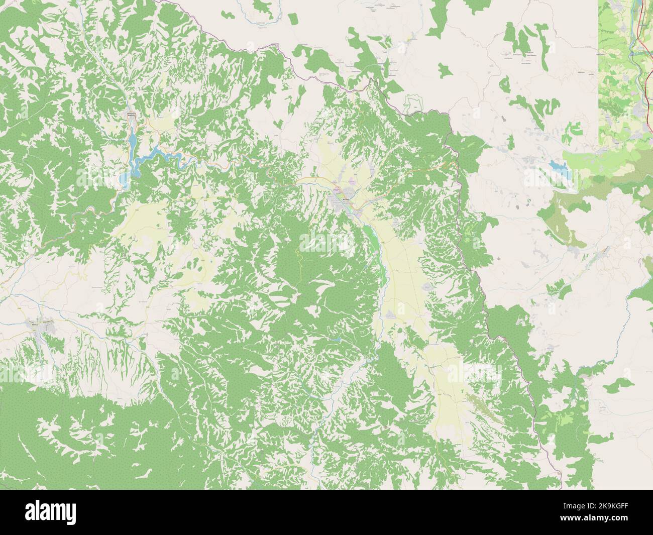 Delcevo, municipality of Macedonia. Open Street Map Stock Photo - Alamy