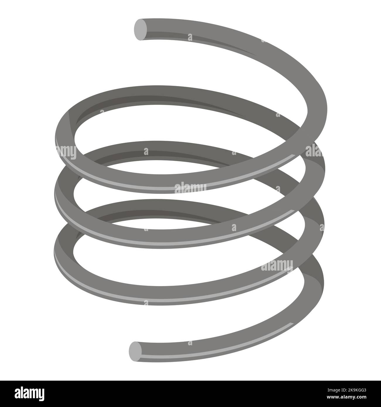 Metal Spring Icon Isolated on White Background Stock Vector Image & Art ...