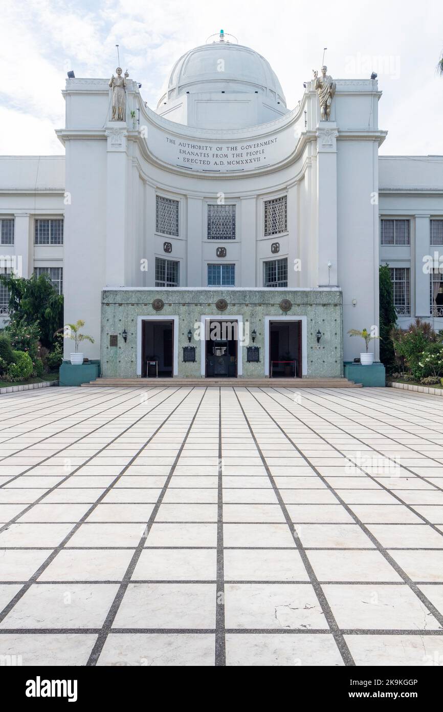 Facade of the Cebu Provincial Capitol built in 1937 in Cebu City ...