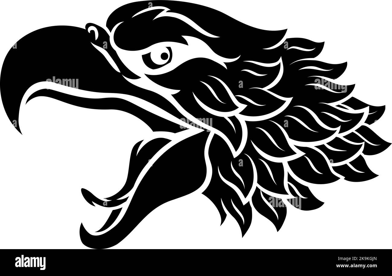 Bald Eagle or Hawk Mascot Head Face Cartoon Stock Vector Image & Art ...