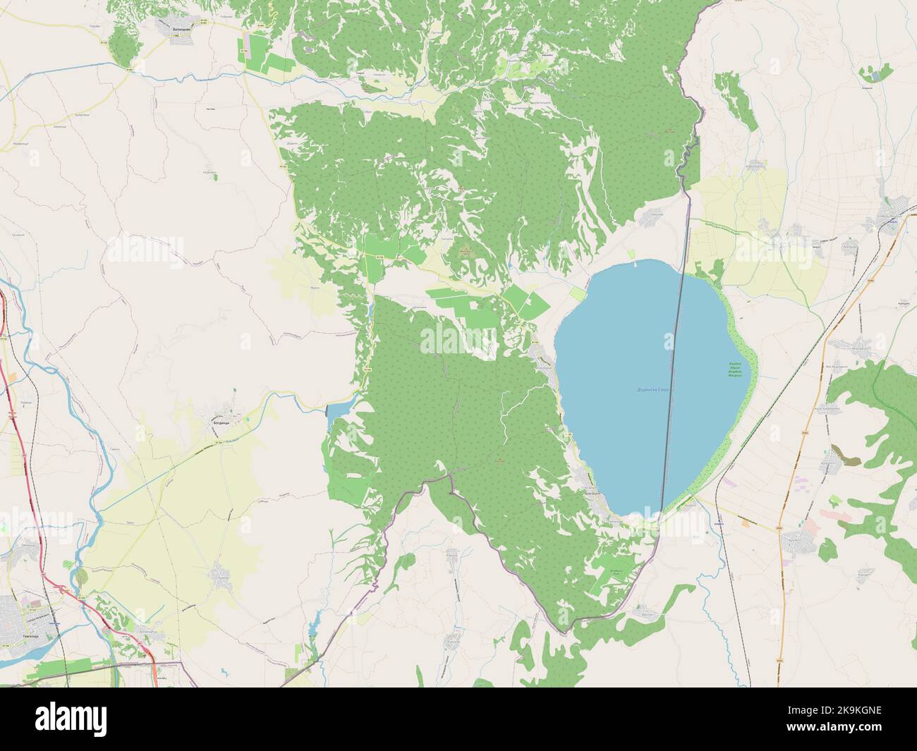 Star dojran outline map hi-res stock photography and images - Alamy