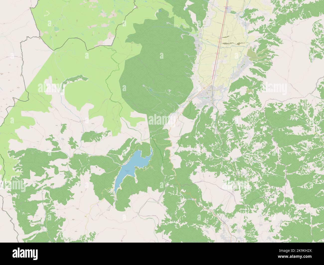 Gostivar, municipality of Macedonia. Open Street Map Stock Photo - Alamy