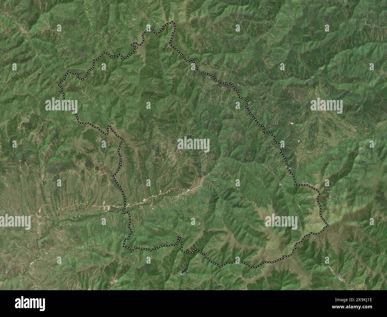 Kriva Palanka, municipality of Macedonia. High resolution satellite map ...