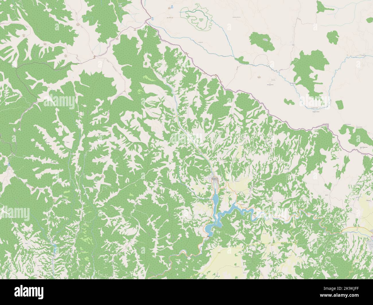 Makedonska Kamenica, municipality of Macedonia. Open Street Map Stock ...