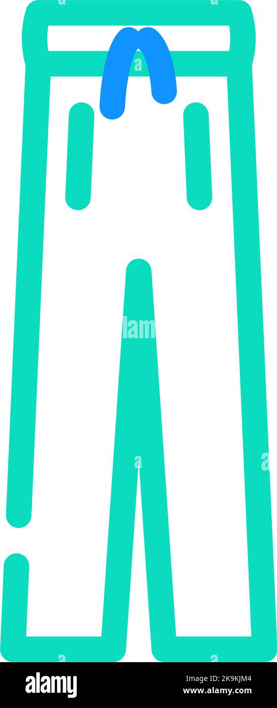 track pants apparel color icon vector illustration Stock Vector Image ...