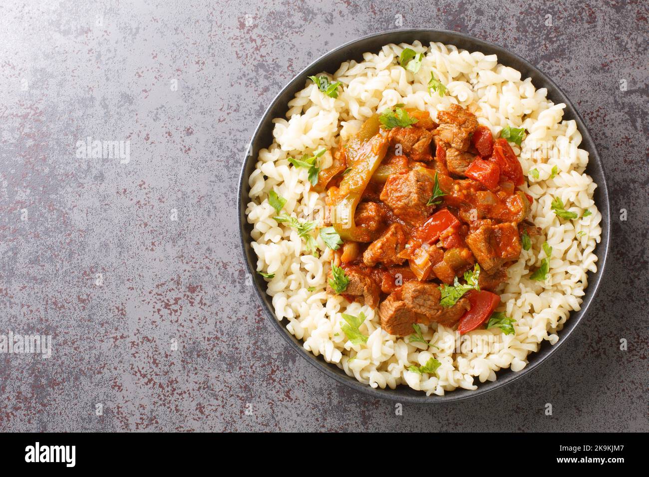 Porkolt is a delicious Hungarian meat stew cooked in a savory paprika ...