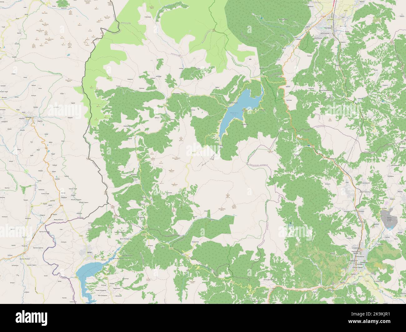 Map of mavrovo and rostusa hi-res stock photography and images - Alamy