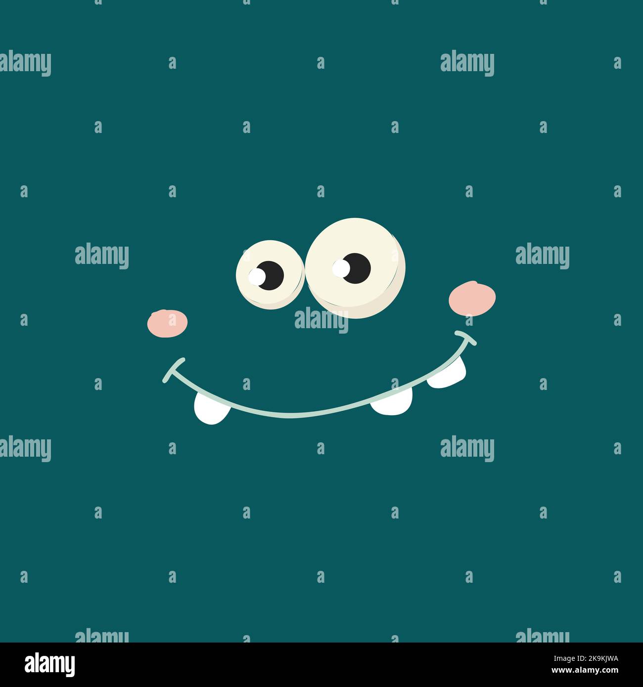 Monster print with slogan. Cartoon character design for fashion fabrics ...