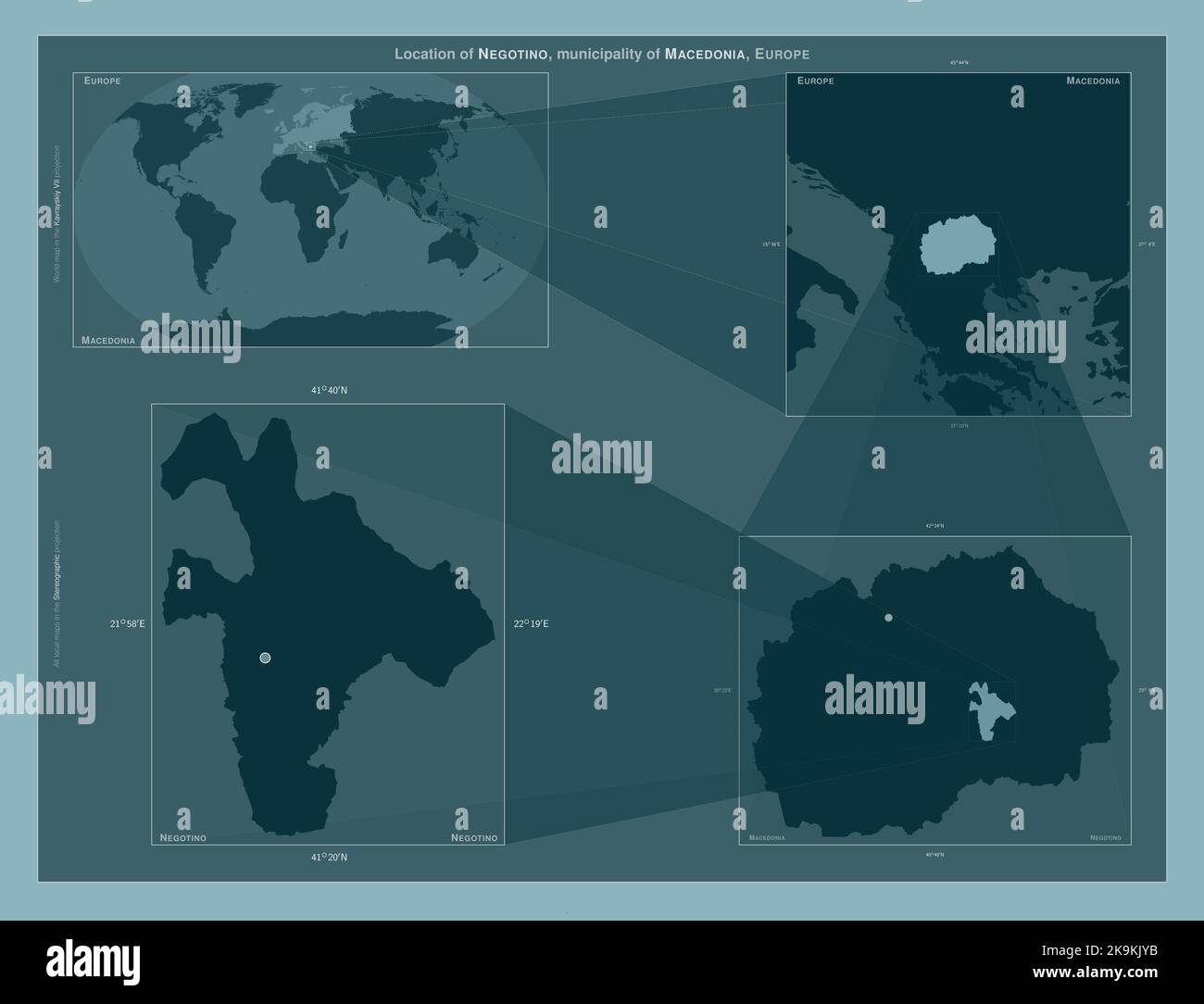 Negotino, municipality of Macedonia. Diagram showing the location of ...