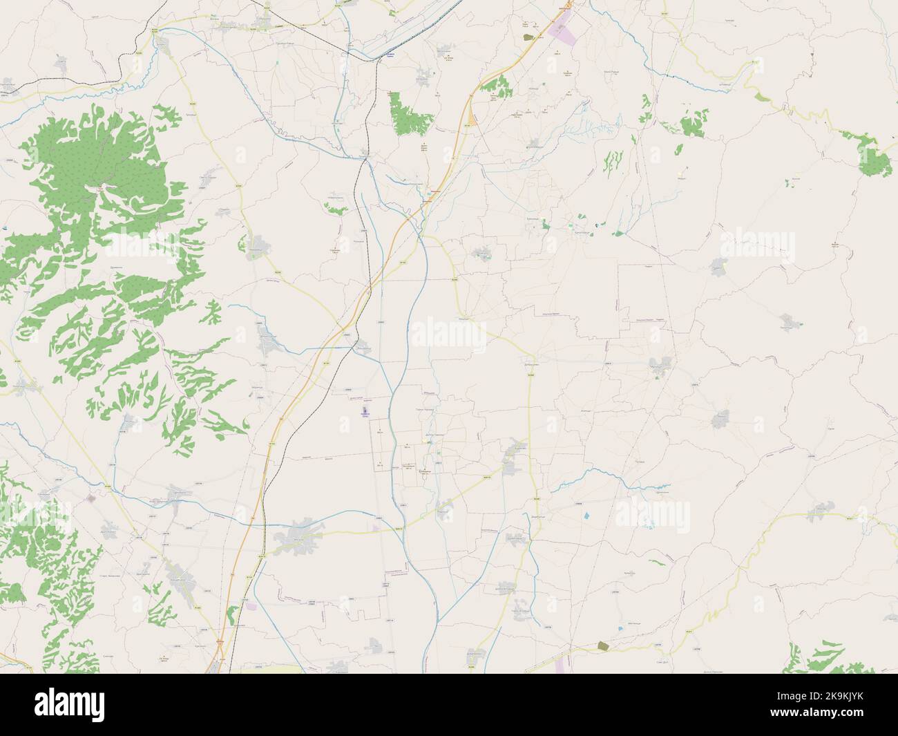 Mogila, municipality of Macedonia. Open Street Map Stock Photo - Alamy