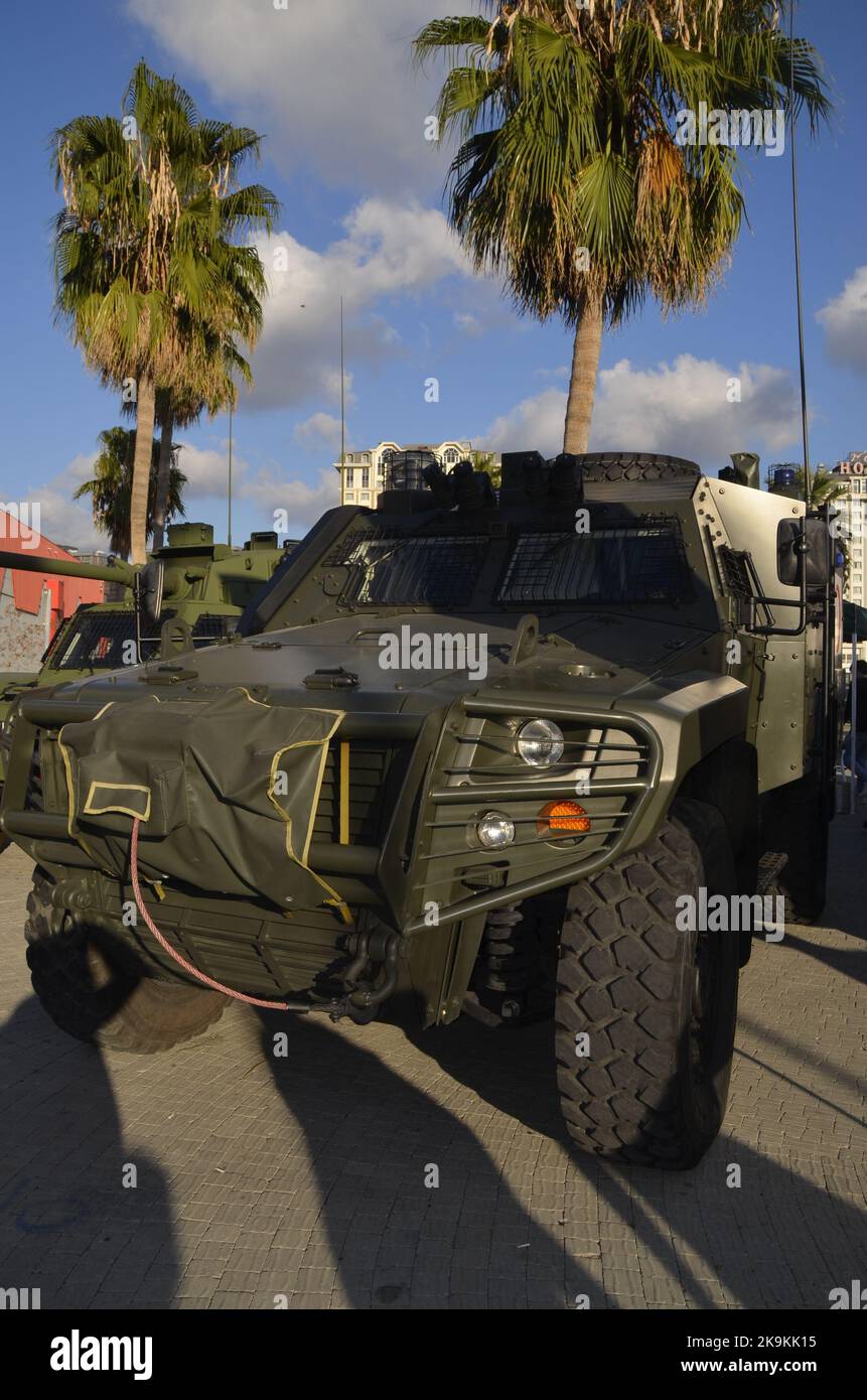 Istanbul Turkey. October 2022. Scorpion 2 Tactical Wheeled Armored ...