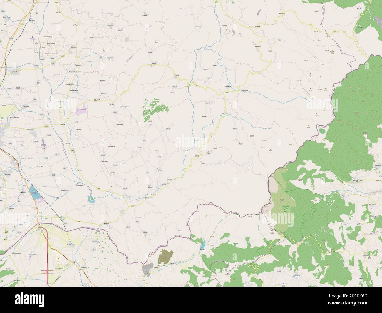 Novatsi outline map hi-res stock photography and images - Alamy