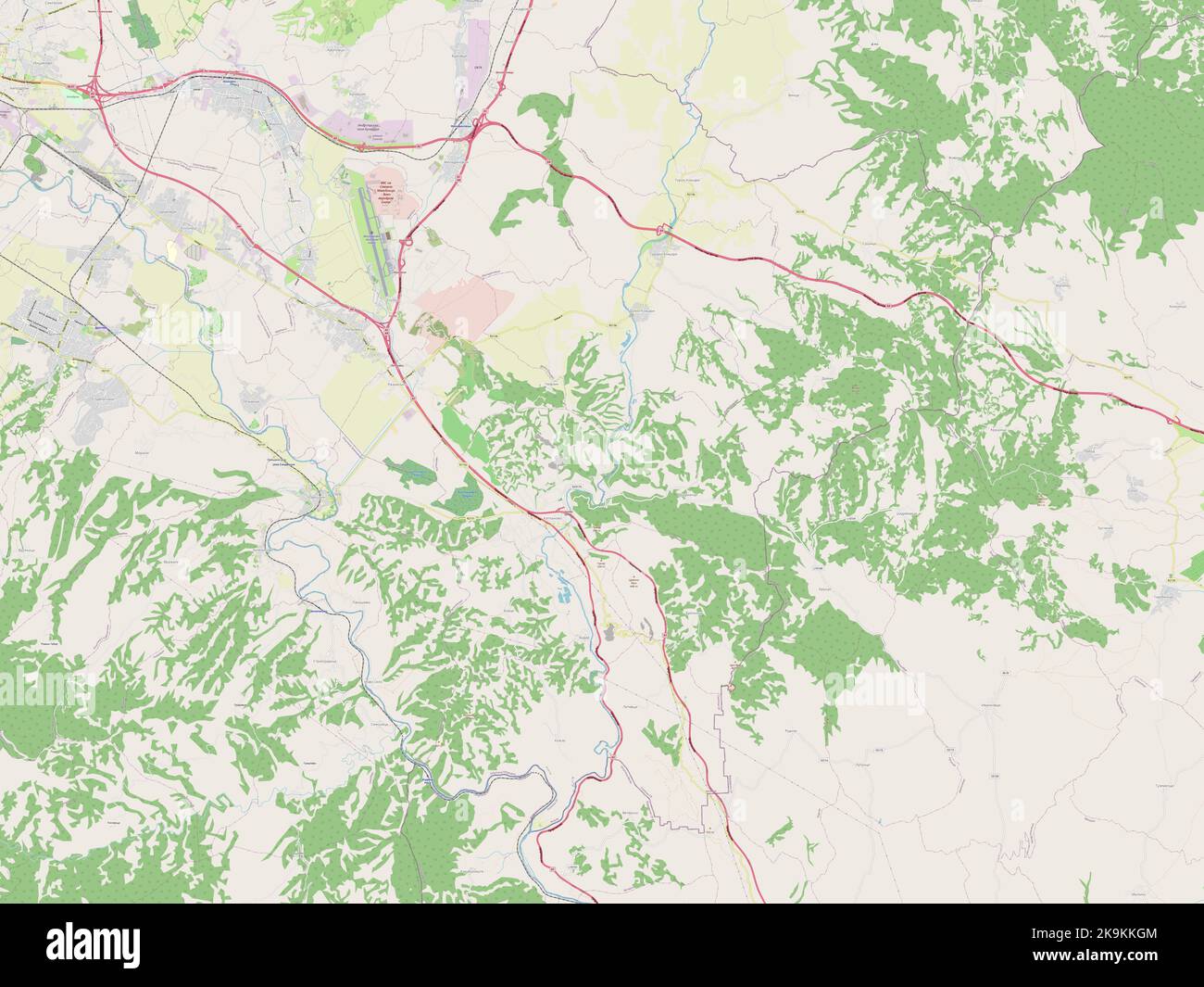 Petrovec, municipality of Macedonia. Open Street Map Stock Photo - Alamy