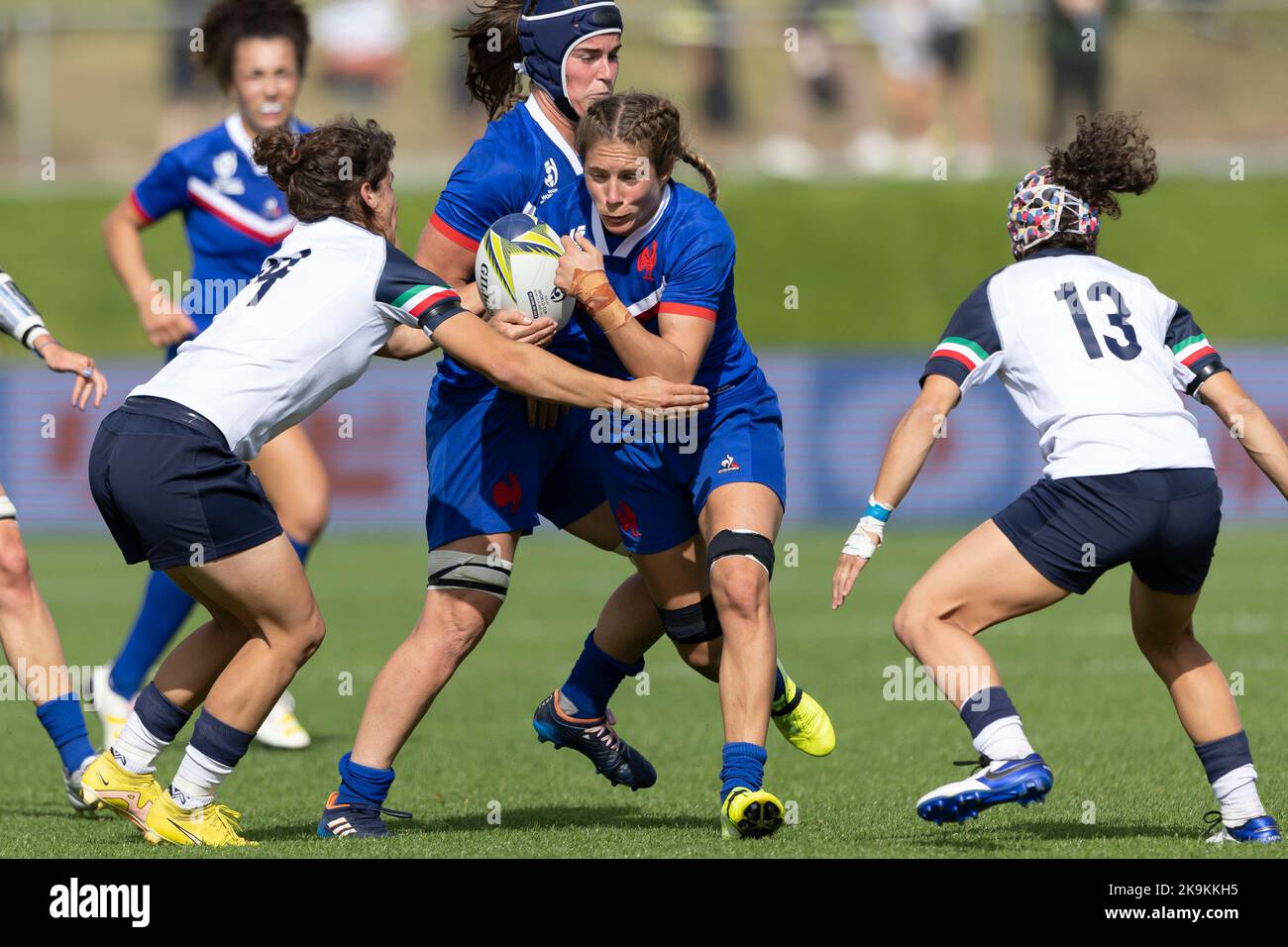 France's Marjorie Mayans during the Women's Rugby World Cup Quarter ...