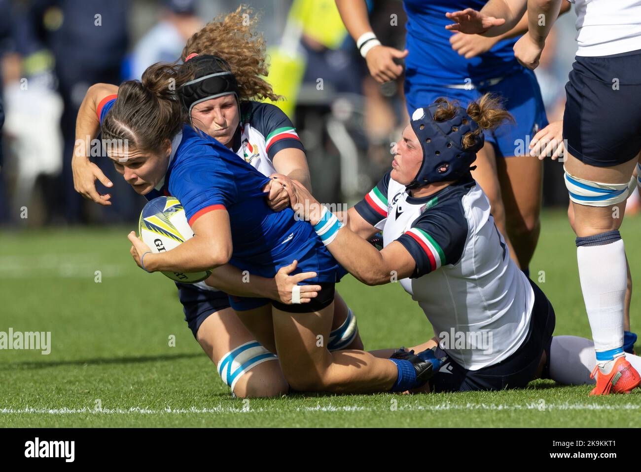 France's Agathe Sochat during the Women's Rugby World Cup Quarter-final ...