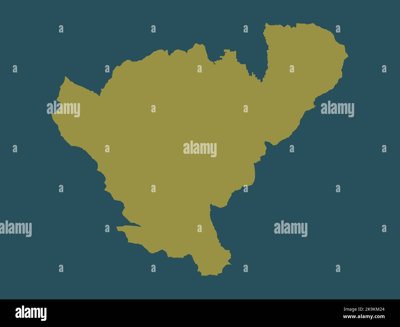 Probistip, municipality of Macedonia. Solid color shape Stock Photo - Alamy