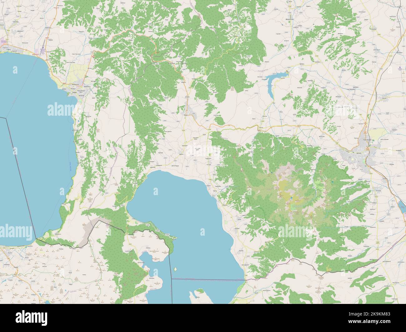 Resen, municipality of Macedonia. Open Street Map Stock Photo - Alamy