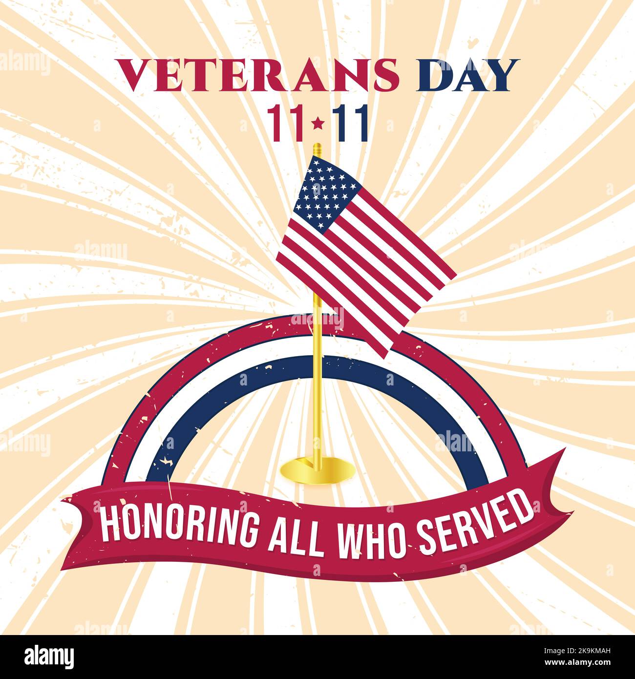 Veterans Day Typography Poster vector illustration. November 11 USA ...