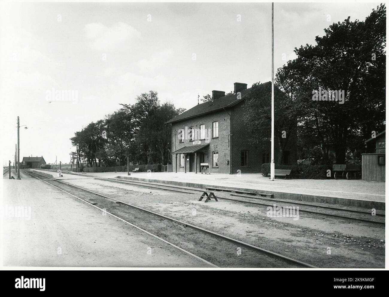 The station built in 1893 by Malmö-Tommelilla Railway, meeting. The ...