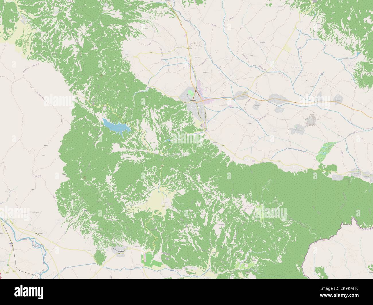 Strumitsa, municipality of Macedonia. Open Street Map Stock Photo - Alamy