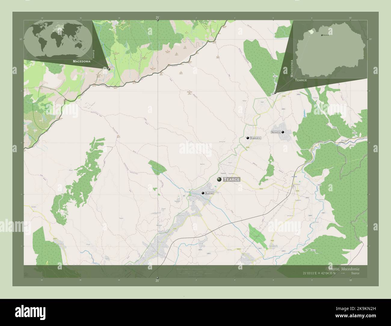 Map of tearce hi-res stock photography and images - Alamy
