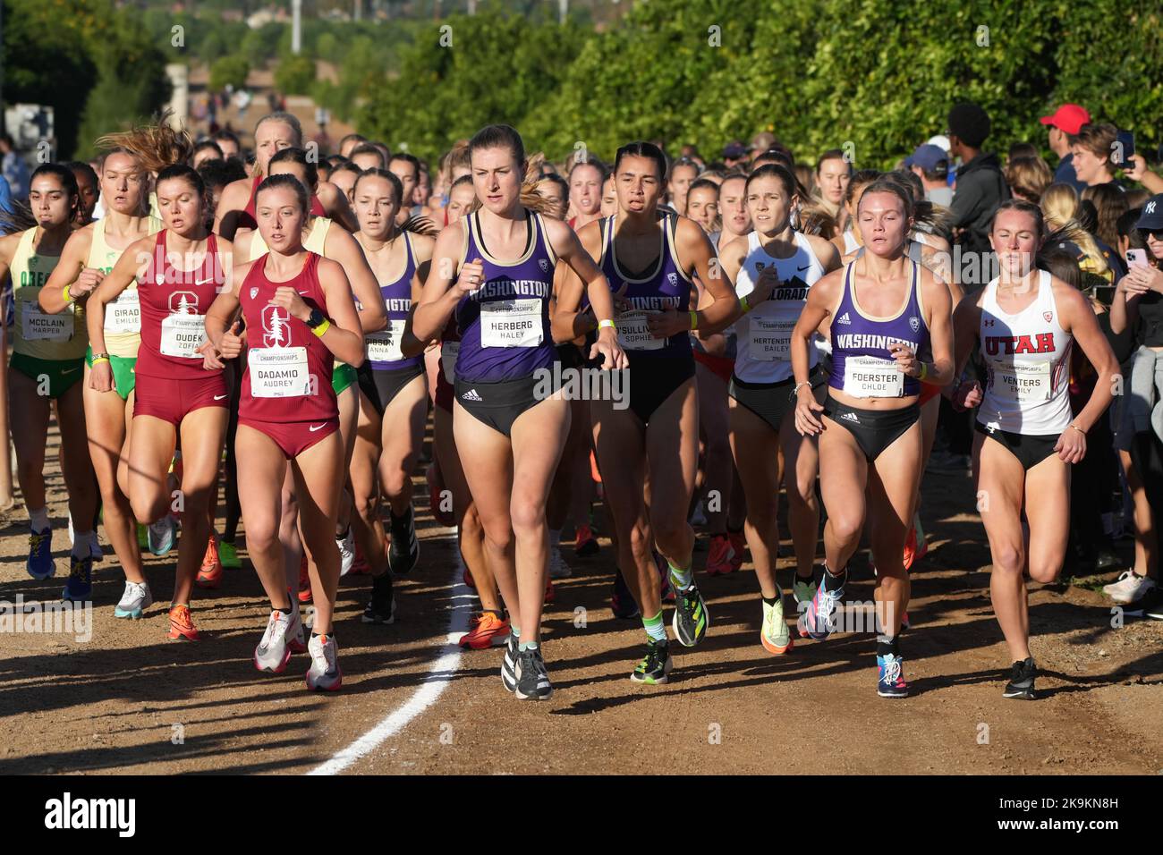 Audrey Dadamio of Stanford and Haley Herberg and Chloe Foerster of ...