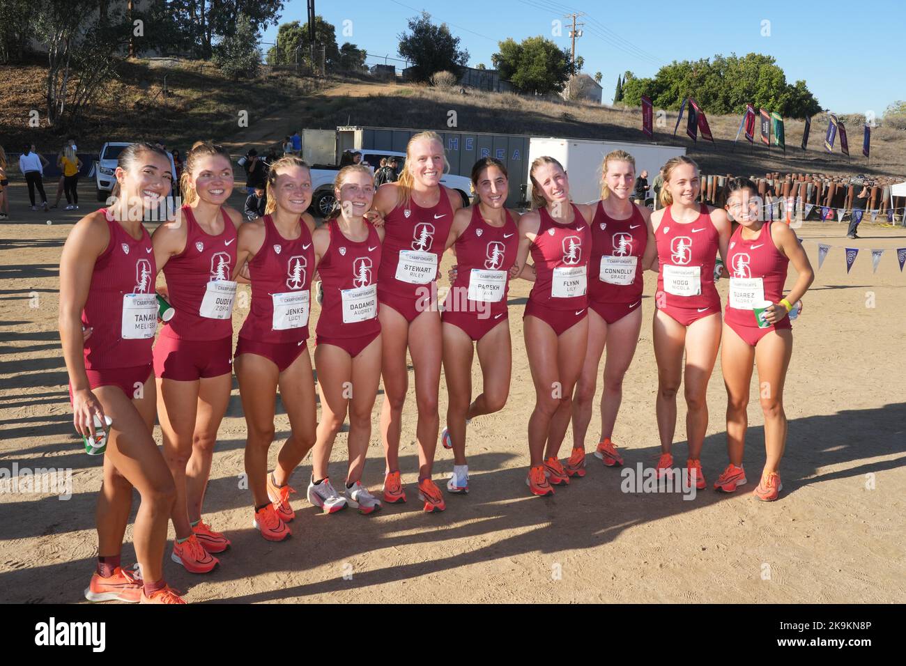 Members of the Stanford Cardinal women's team (from left) Melissa ...