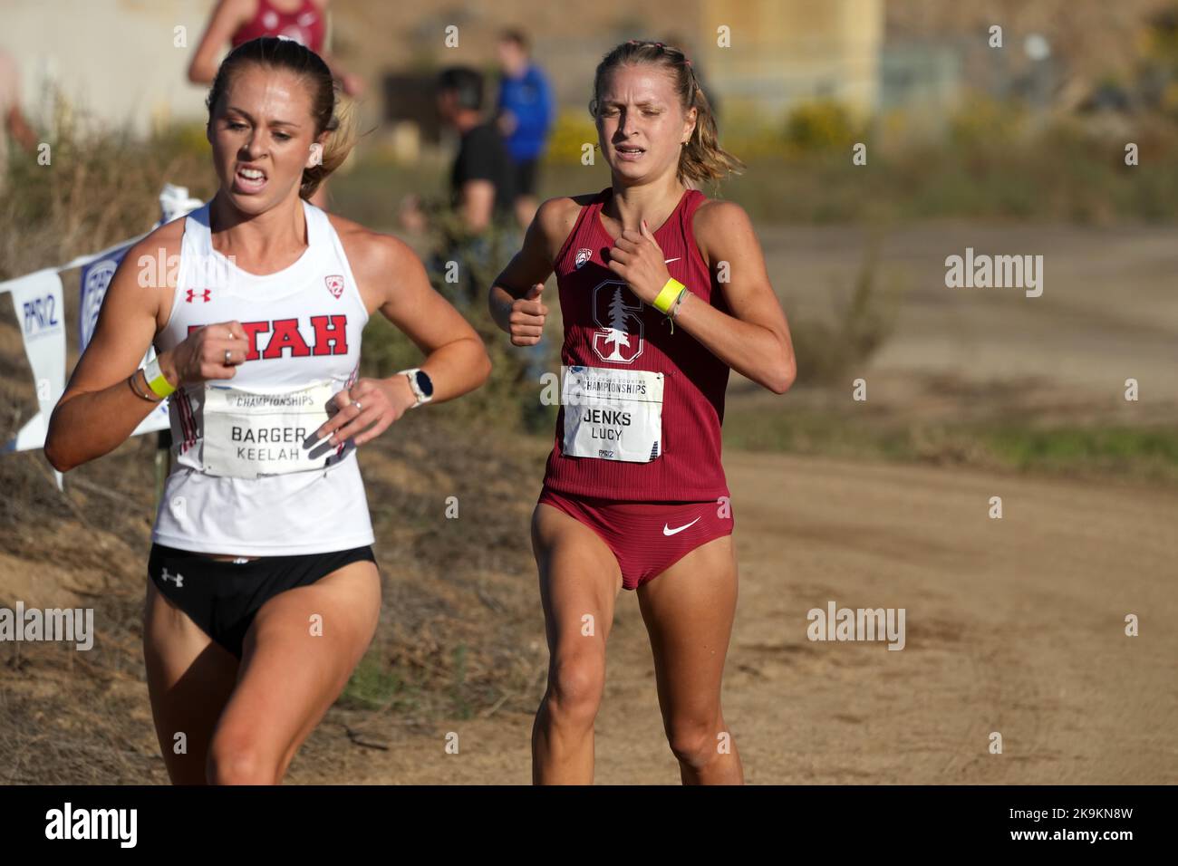 Lucy Jenks of Stanford places 20th in the women's race in 19:54.0 ...