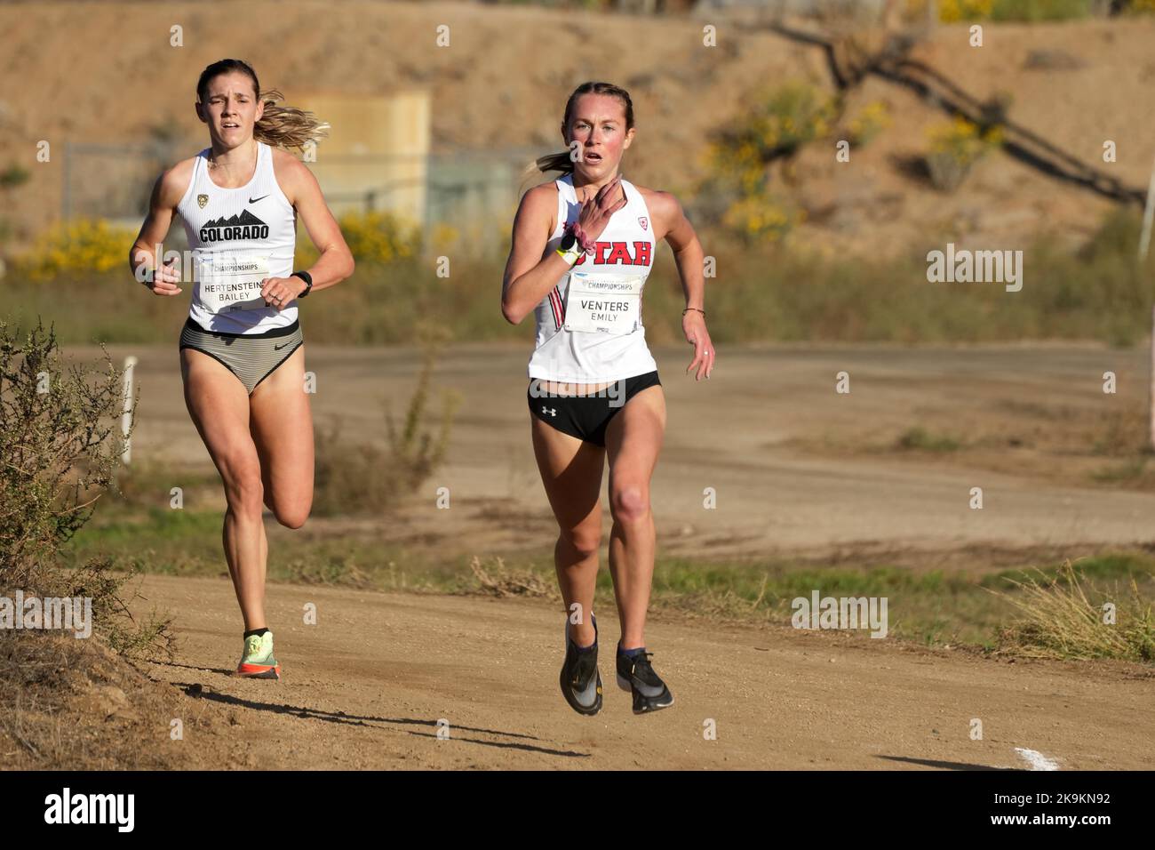 Bailey Hertenstein of Colorado (left) defeats Emily Venters of Utah to ...