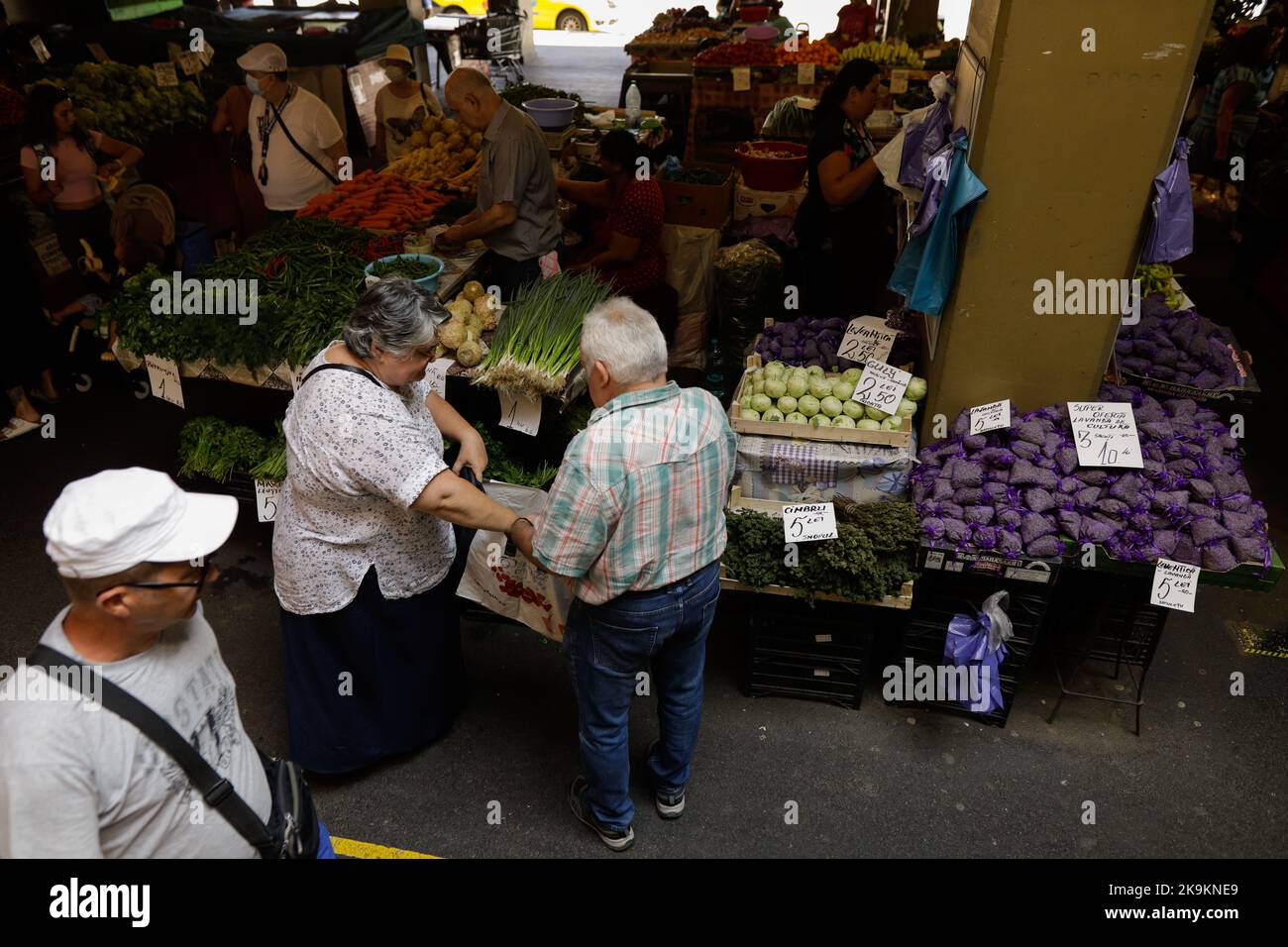 Bucharest, Romania - August 4, 2022: details from the fruits and ...