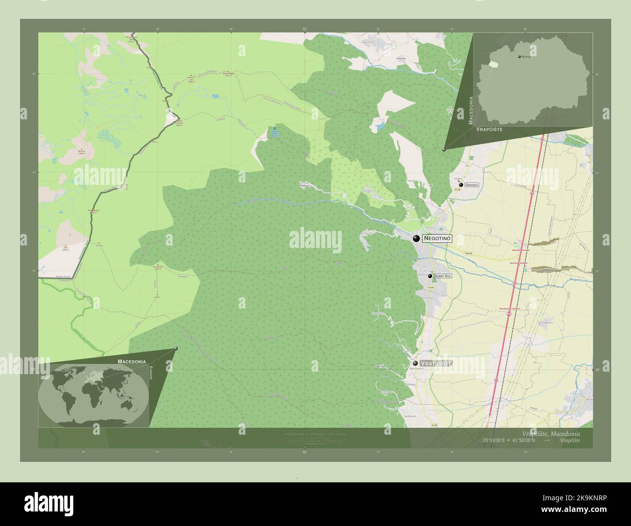 Vrapciste, municipality of Macedonia. Open Street Map. Locations and ...