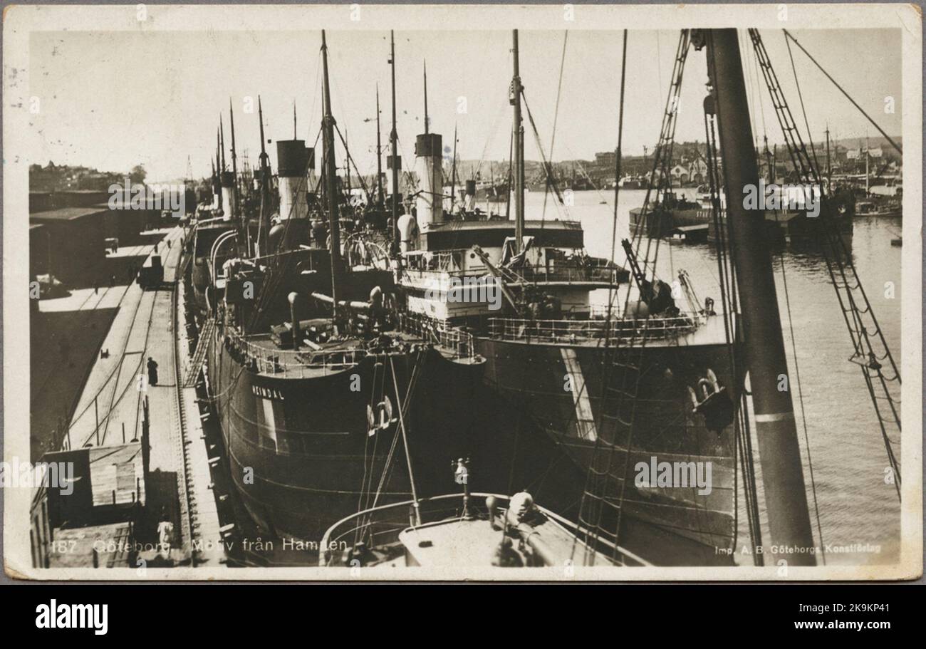 Part of the port of Gothenburg Stock Photo - Alamy