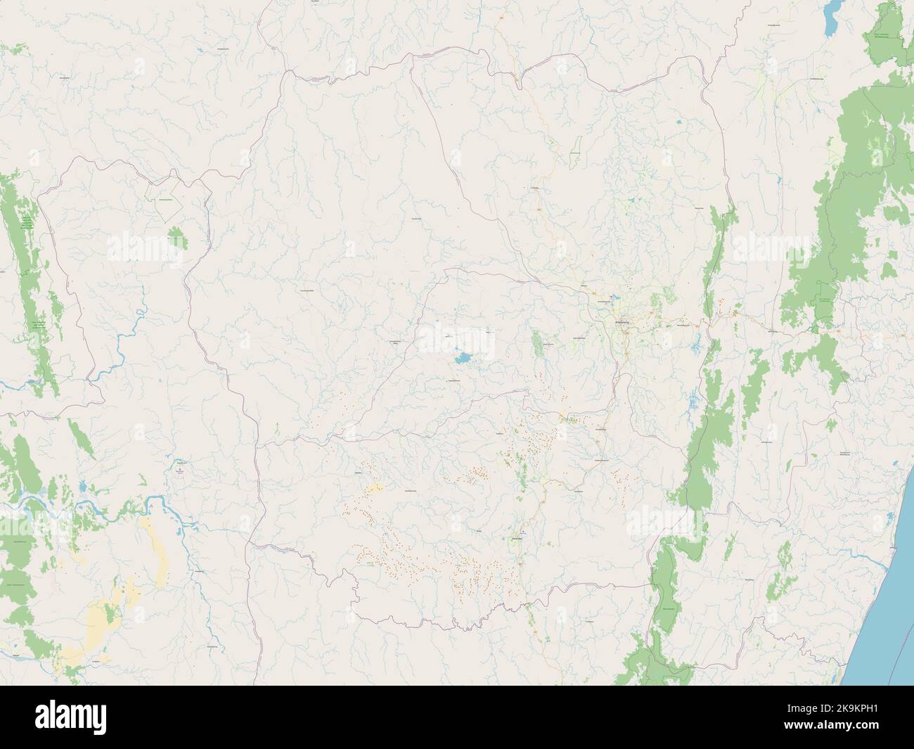 Antananarivo, autonomous province of Madagascar. Open Street Map Stock ...