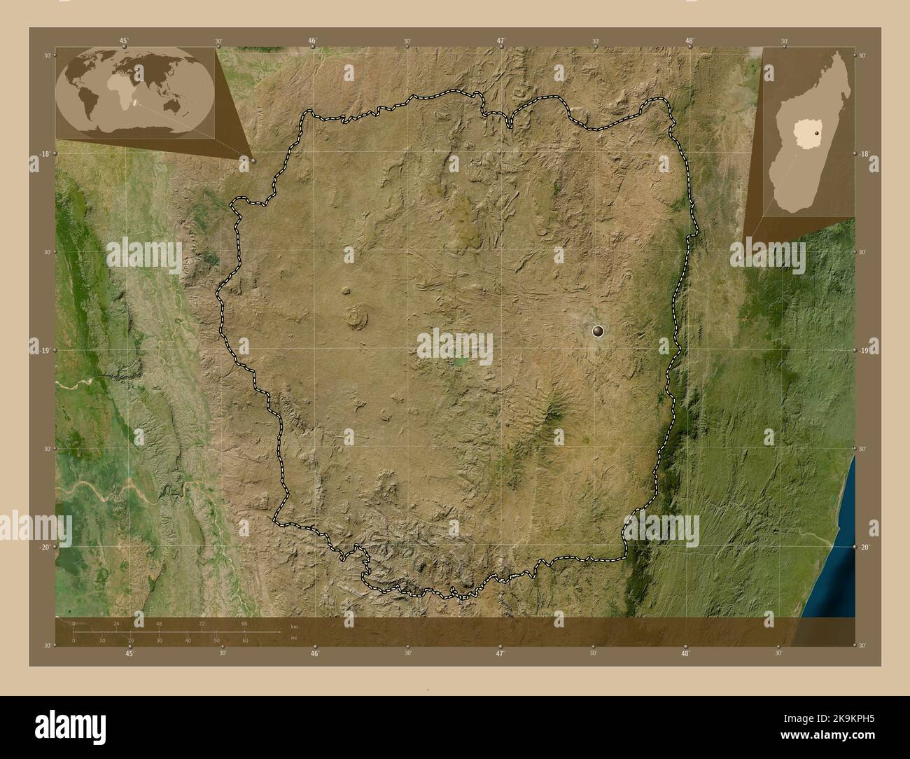 Antananarivo, autonomous province of Madagascar. Low resolution ...