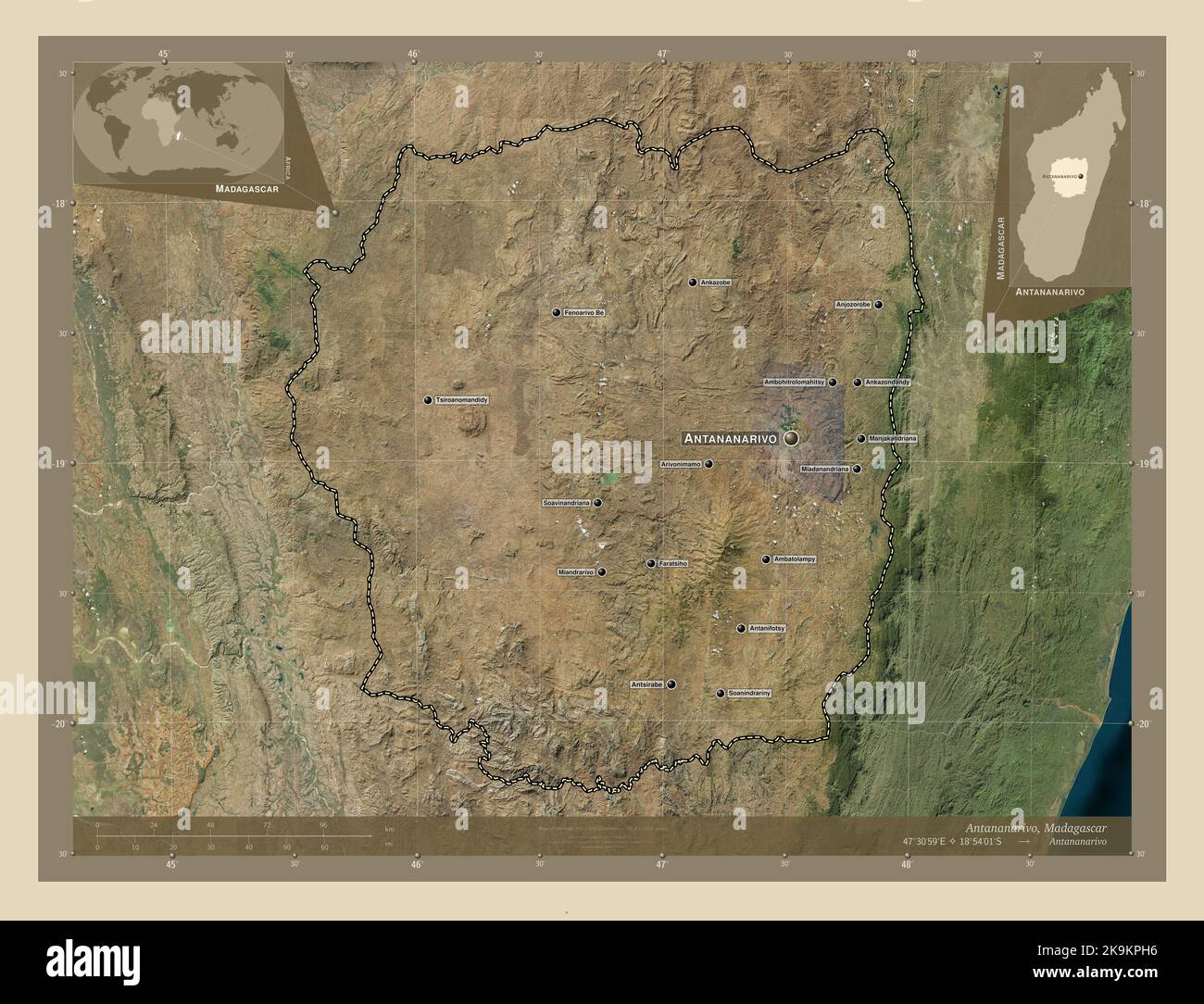 Antananarivo, autonomous province of Madagascar. High resolution ...