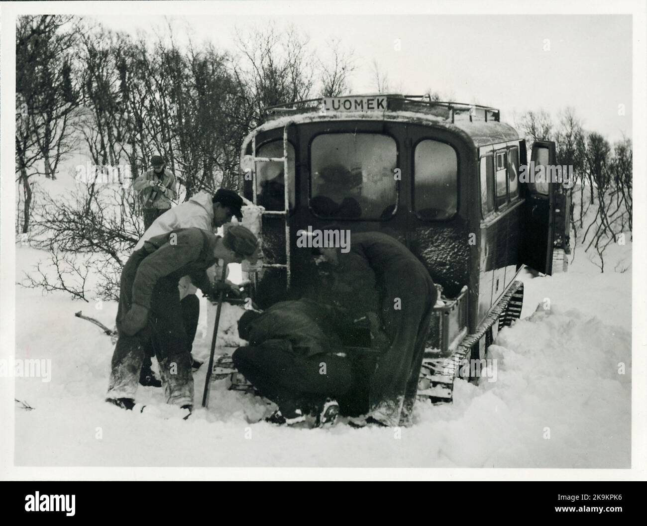 The so-called "snow bus", specially built for the state's railways in ...