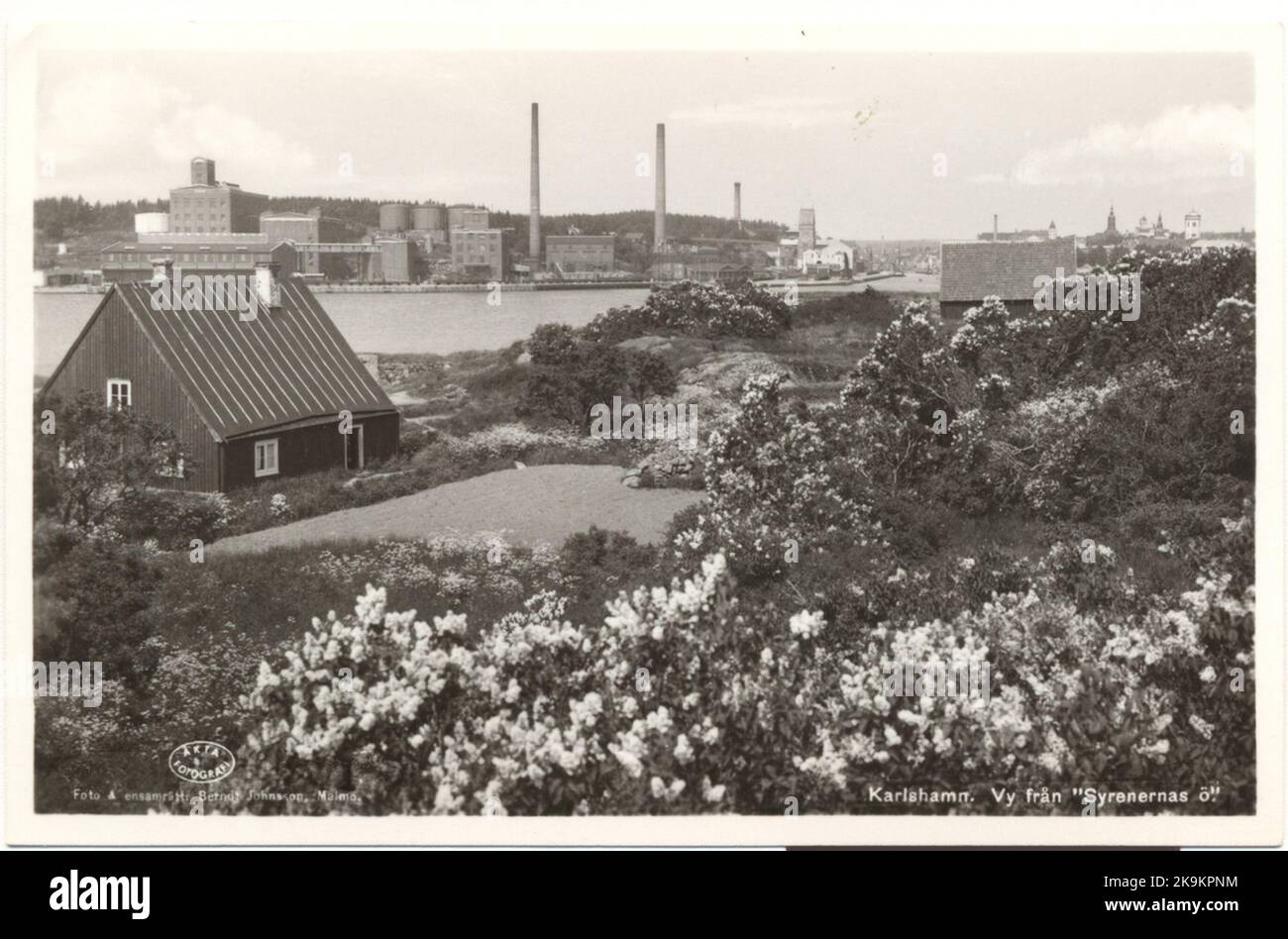 Karlshamn. View from "The island of Syren Stock Photo - Alamy