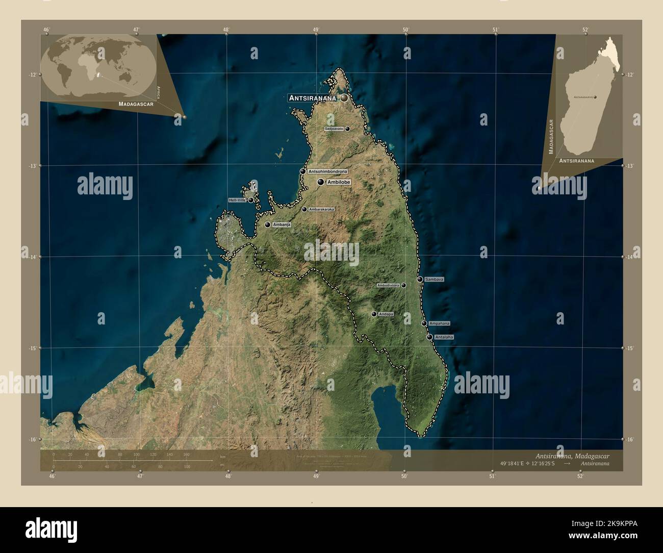 Antsiranana, autonomous province of Madagascar. High resolution ...