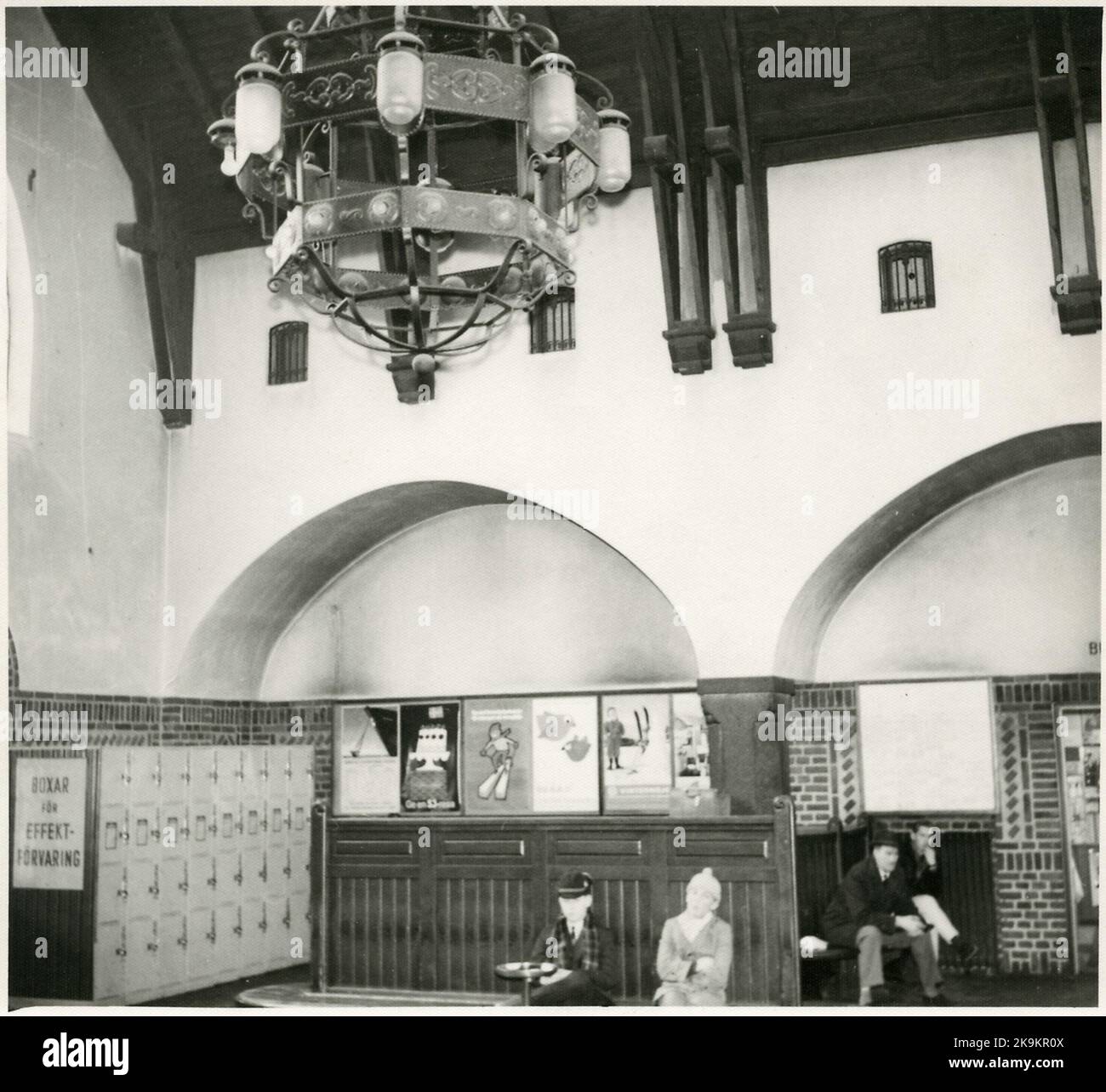 Kristianstad's waiting room with storage boxes Stock Photo - Alamy