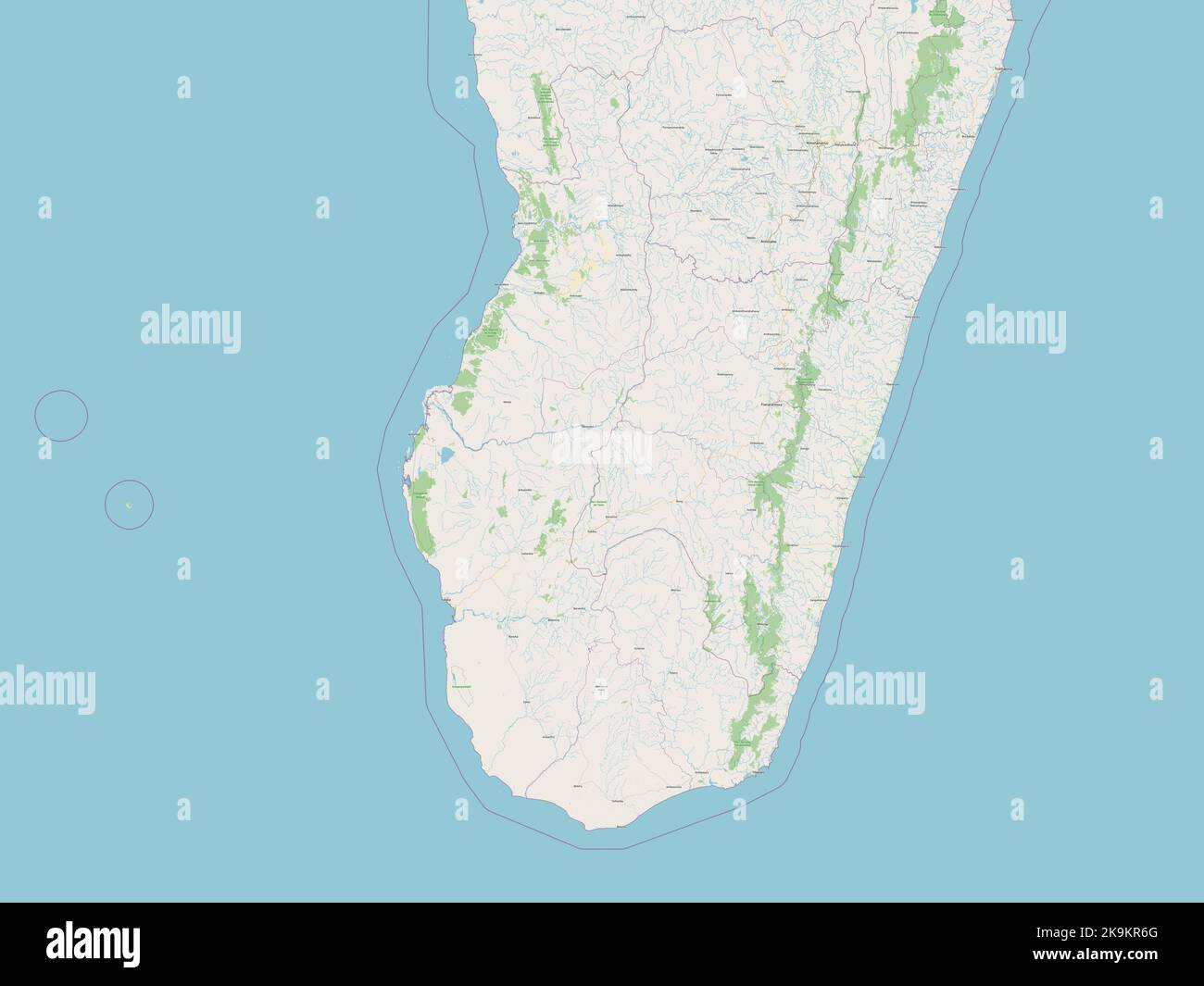 Toliary, autonomous province of Madagascar. Open Street Map Stock Photo ...
