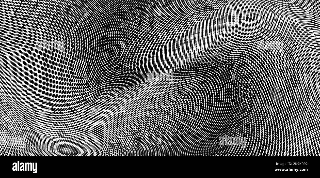Abstract monochrome grunge halftone pattern. Soft dynamic lines. Half ...