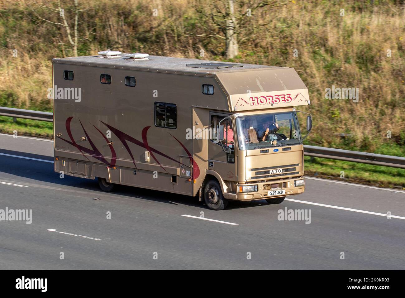 1999 90s nineties Gold IVECO-FORD 75E 15 DAY horsebox 5861 cc, Stalled ...