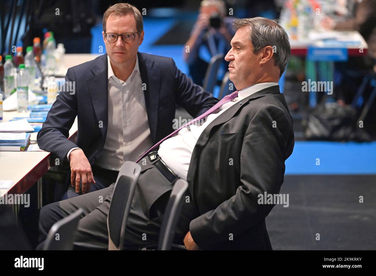 Markus SOEDER (Prime Minister of Bavaria and CSU Chairman) with Martin ...
